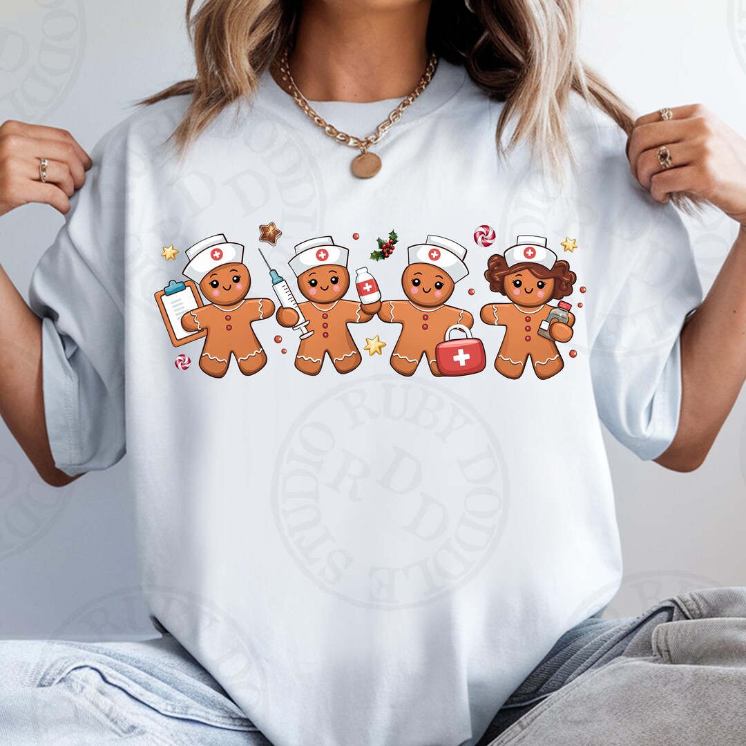 Nurse Gingerbread Man, Christmas Nurse Png,gingerbread Man Png, Nurse ...