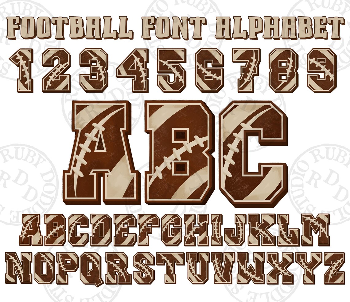 Football Font Alphabet Png, American Football Font Png,football Letters ...