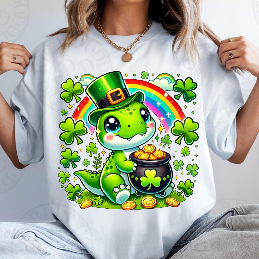 St.patrick's Day Dinosaur Png, Dinosaur Png, St.patrick’s Day With ...