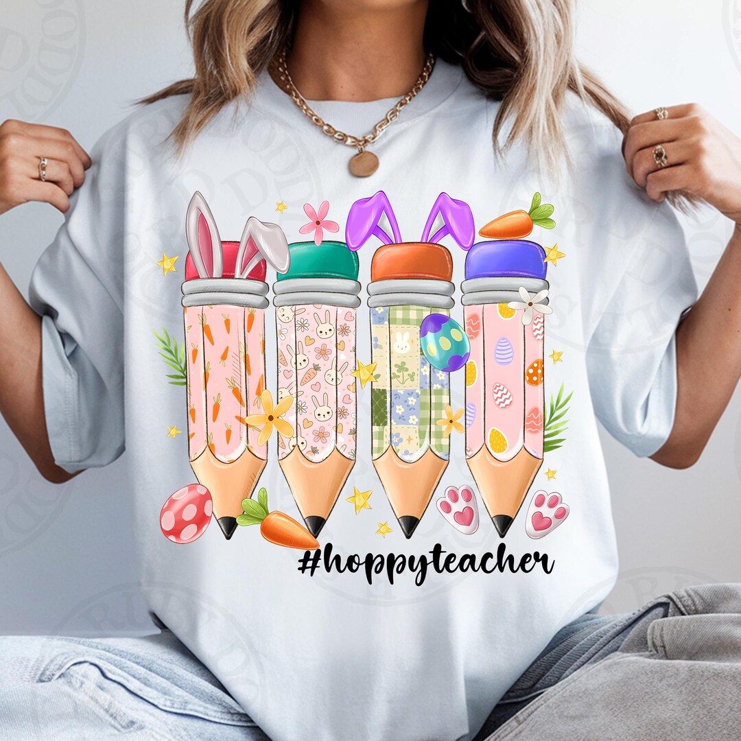 Hoppy Teacher Png, Teacher Life Png,happy Easter Bunny Png,easter ...