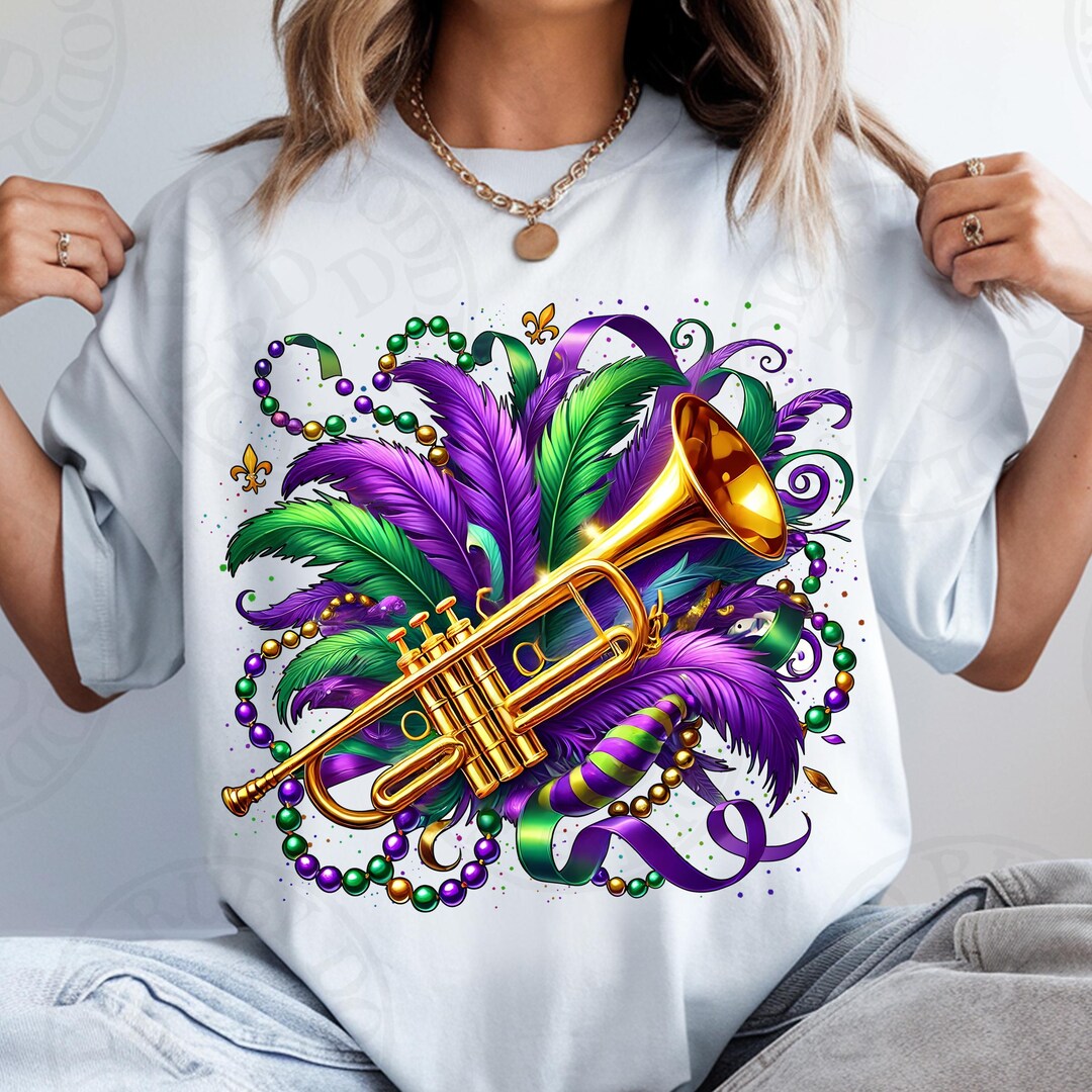 Mardi Gras Trumpet Png,trumpet Png,fat Tuesday, Fleur De Lis Png,mardi ...