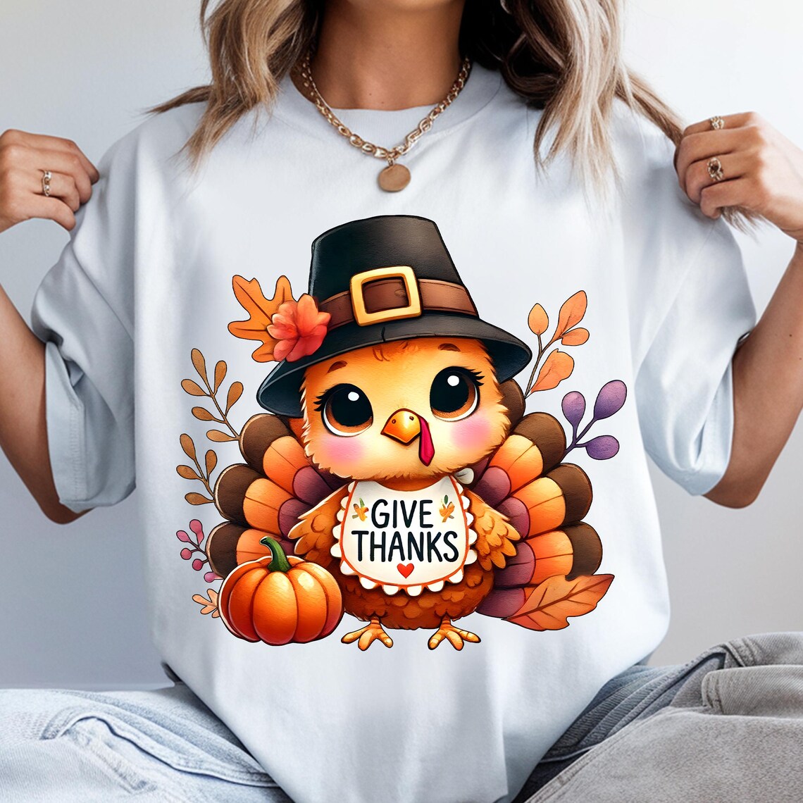 Give Thanks Png, Thanksgiving Png, Turkey Png, Fall Vibes Png, Autumn ...