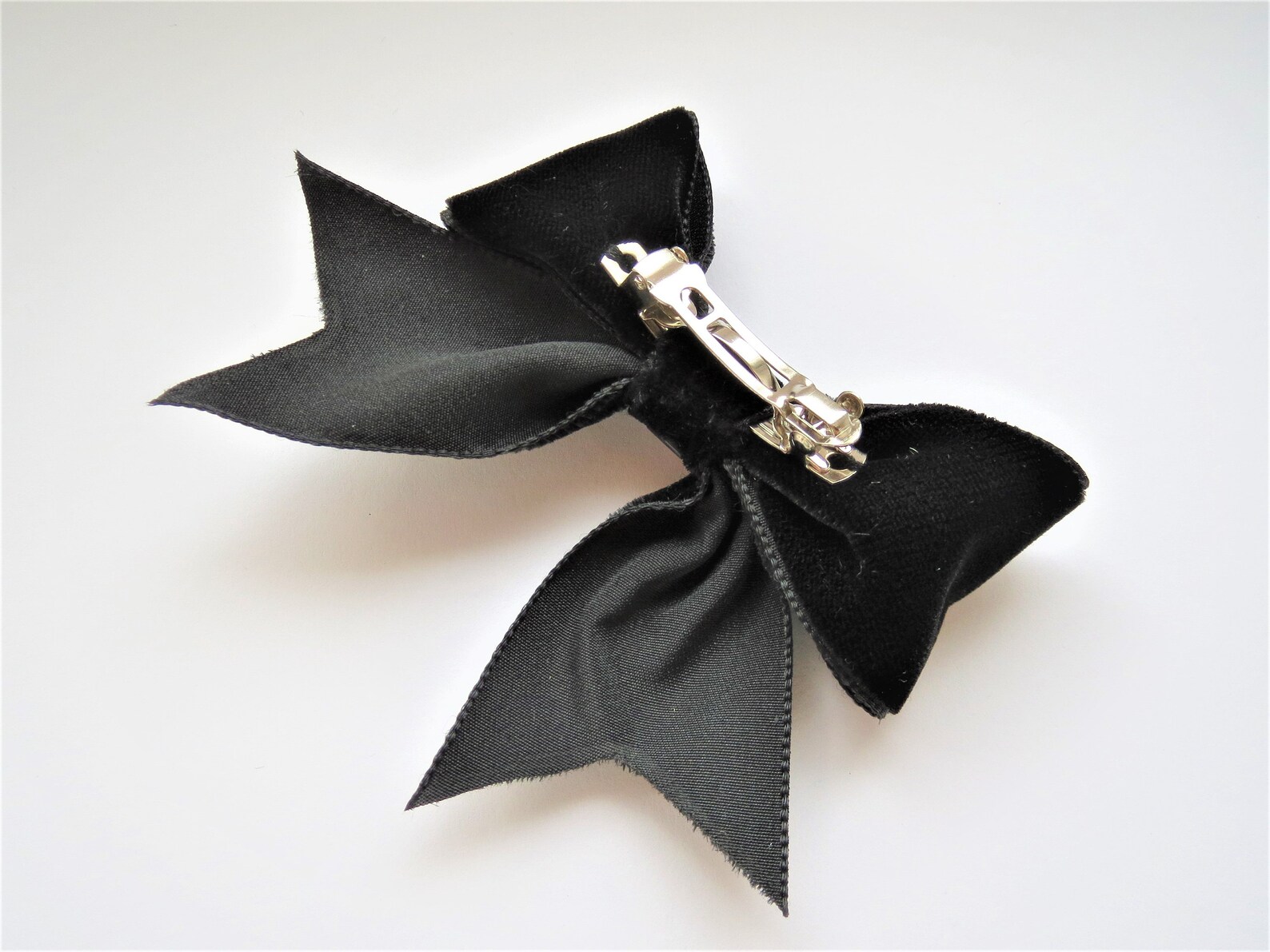 SMALL Black Hair Bow Hair Accessory Bow Hair Clip Handmade - Etsy UK