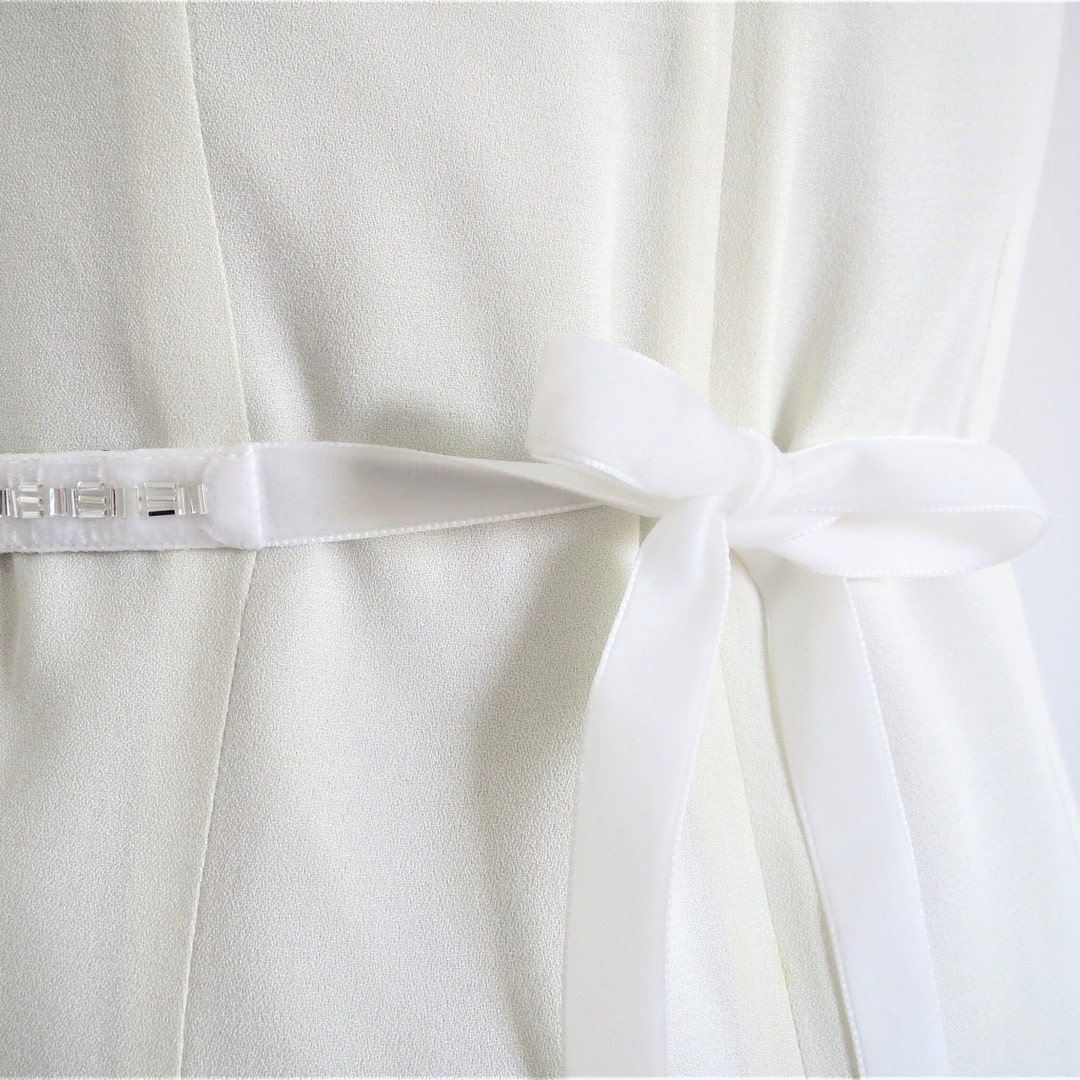 Ivory Velvet Sash Belt, Handmade Bridal, Wedding Sash, Bride Belt ...