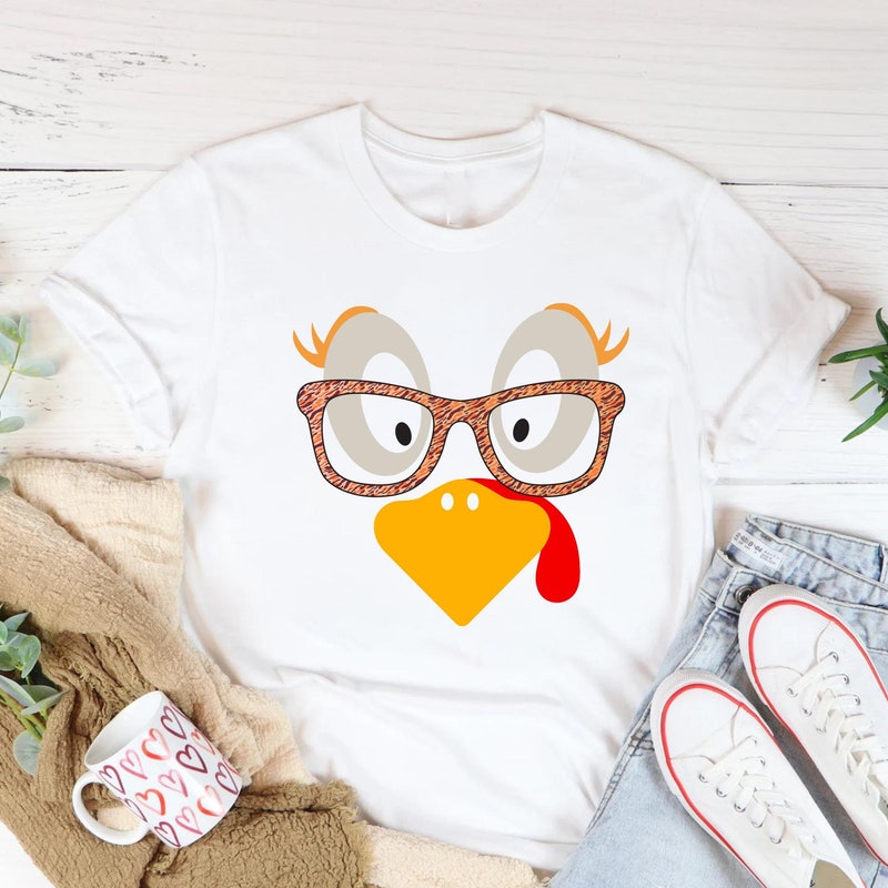 Turkey Face Shirt - Etsy