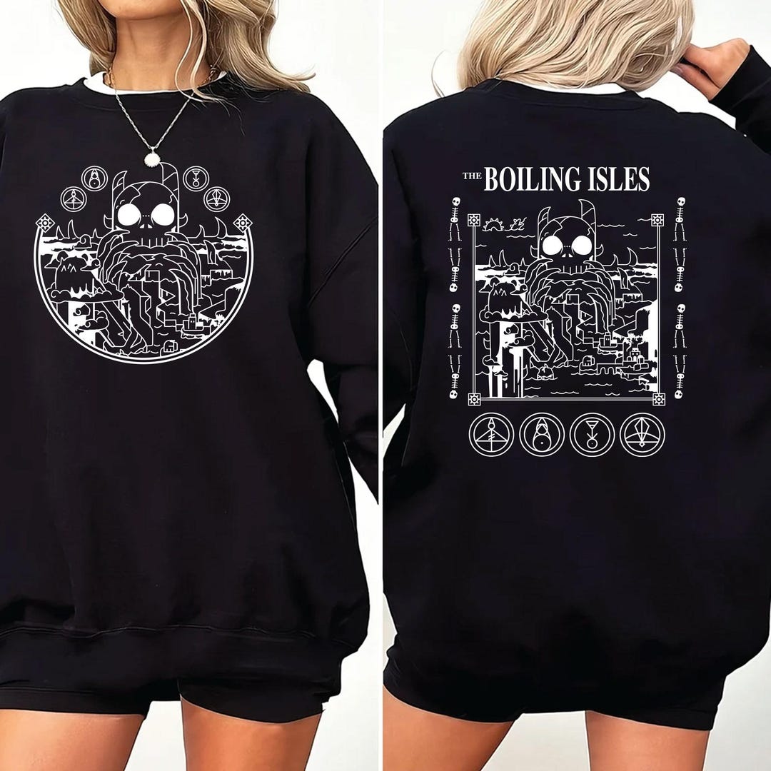 The Boiling Isles Sweatshirt, the Owl House Sweater, Hexside School of ...