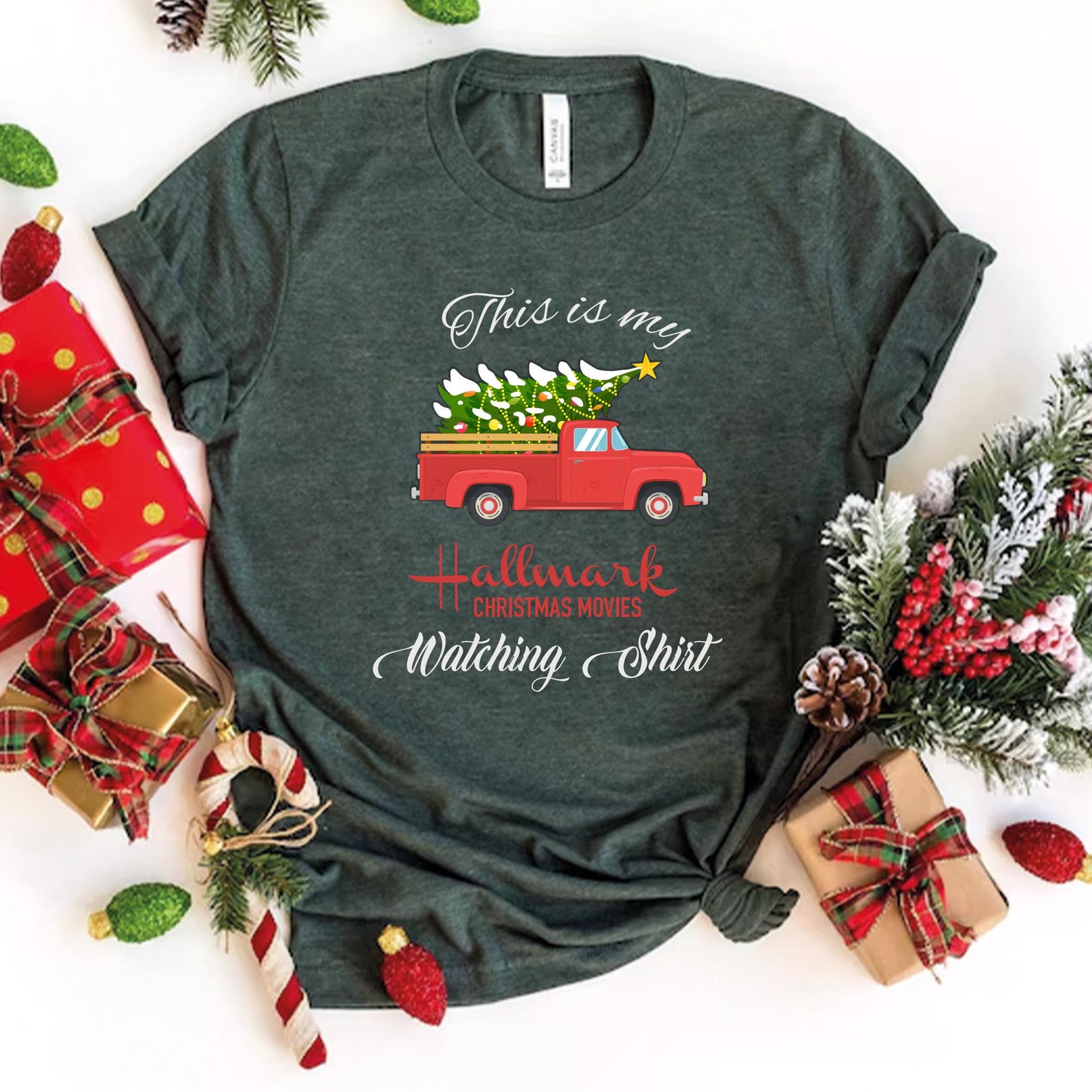 Hallmark Christmas Movies Shirt, This is My Movie Watching Shirt ...