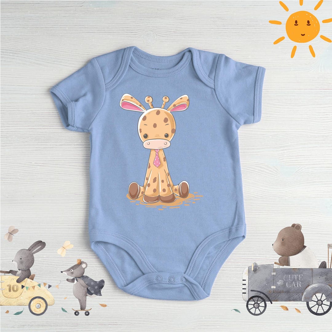 Giraffe Onesie, Cute Baby Onesie, Baby Boy Onesie, Baby Girl Bodysuit ...