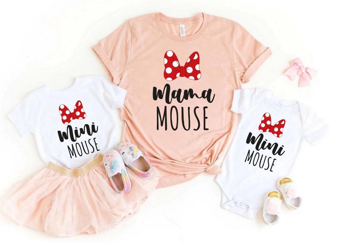 Mama Mouse and Mini Mouse Shirt, Disney Mommy and Me Shirt, Disney ...