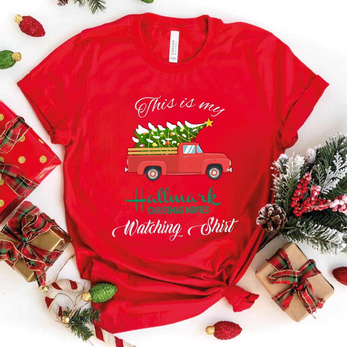 Hallmark Christmas Movies Shirt, This is My Movie Watching Shirt ...