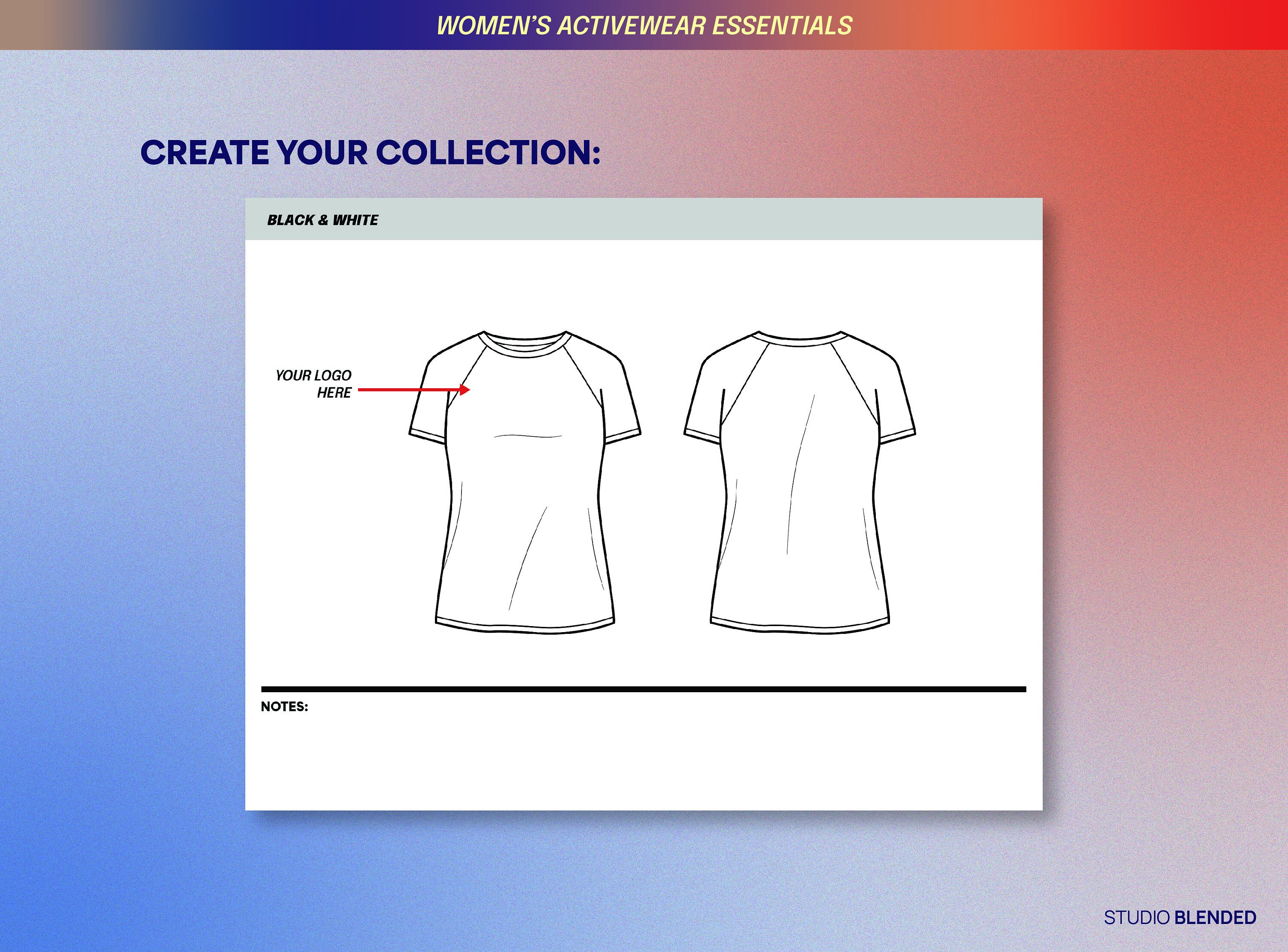 Women's Activewear Essentials Pack -fashion Design Template/ Flats ...