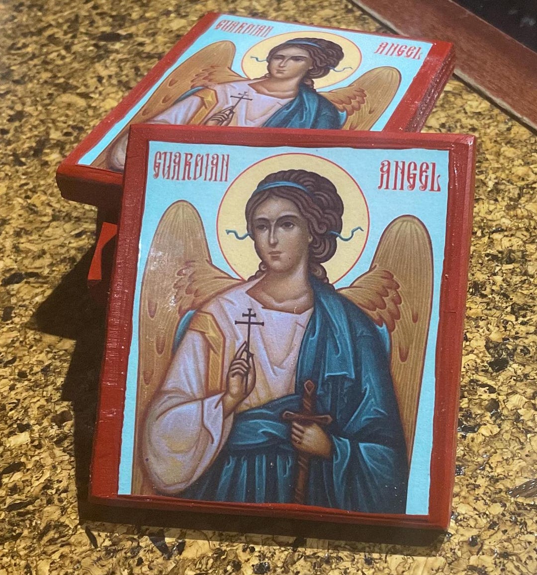 Orthodox Guardian Angel Icon for Car Vent or Visor - Etsy