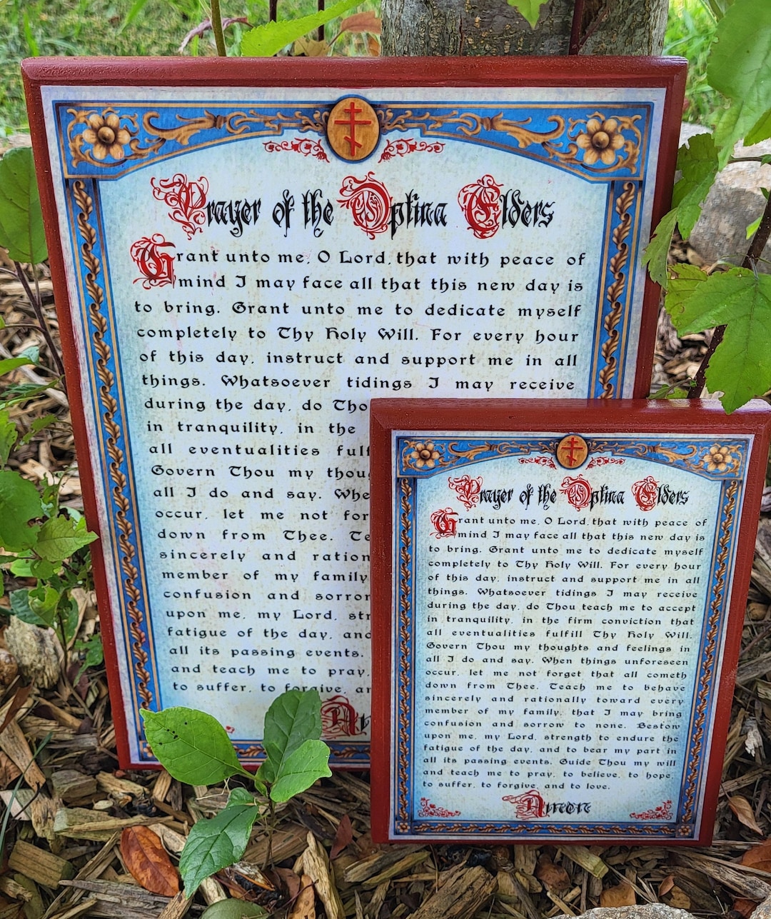 Orthodox Prayer of the Optina Elders Plaque - Etsy