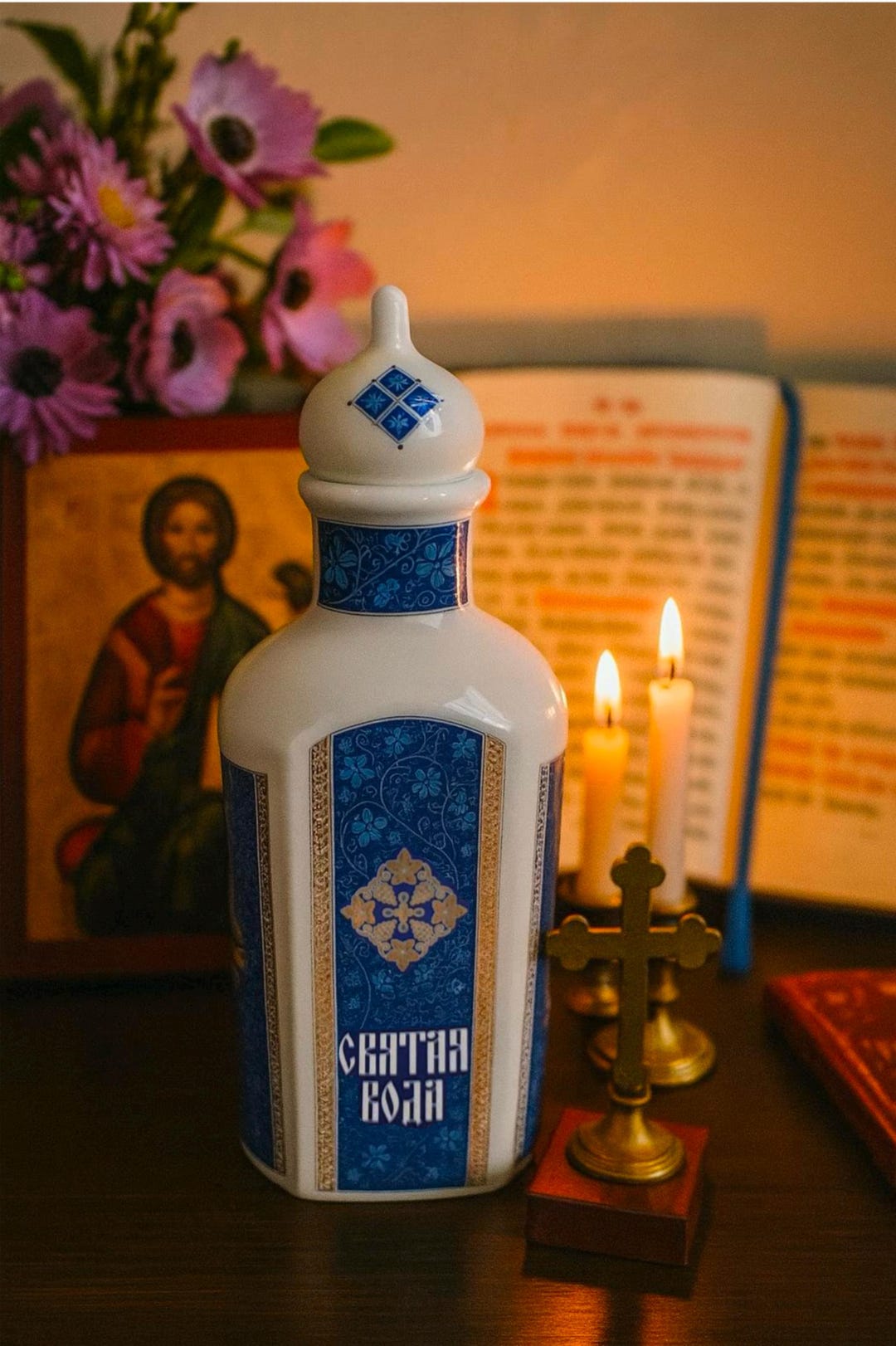 Orthodox Holy Water Ceramic Bottle Antique Style, Handmade - Etsy