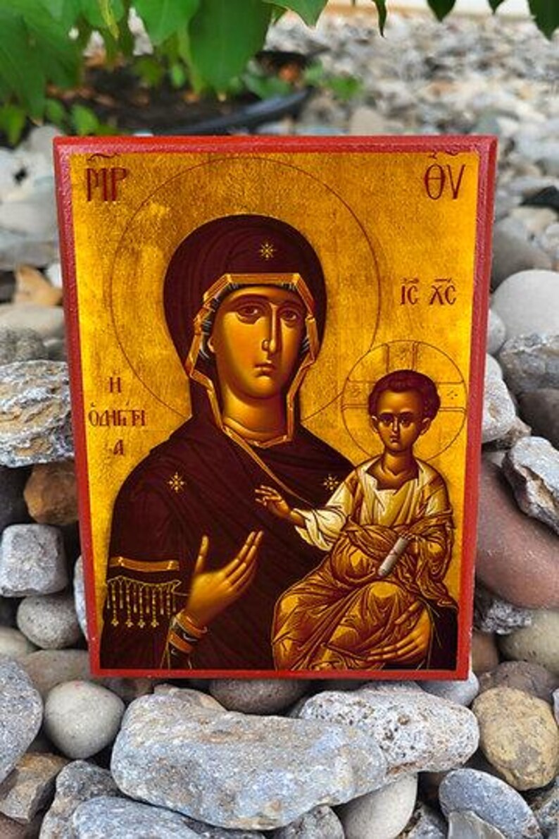 Theotokos the Guide Orthodox Icon - Etsy