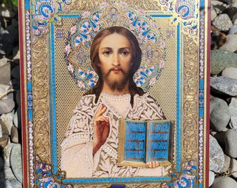 Vintage Rare Theotokos Jesus Christ Icon Russian Lithography Icon - Etsy