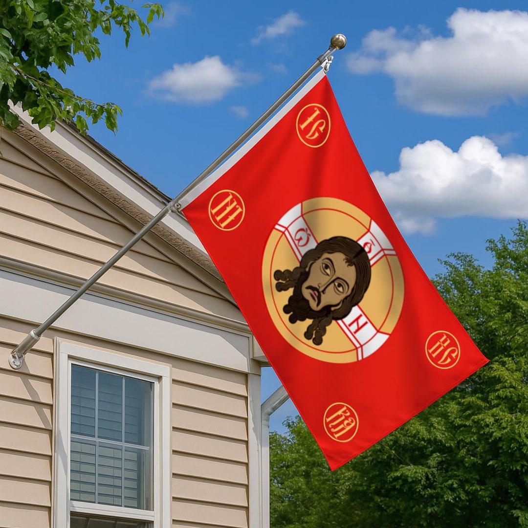 Outdoor Orthodox Christian Flag, Holy Face of Christ Double-sided - Etsy