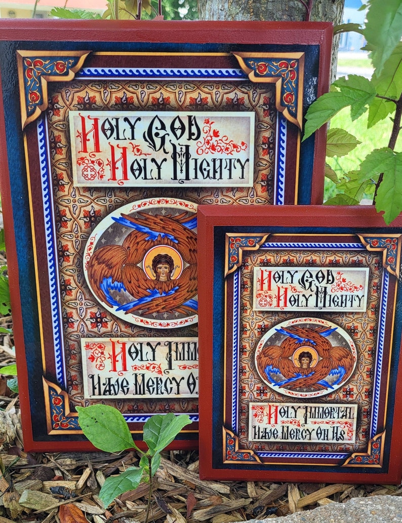 Orthodox Trisagion Prayer Plaque - Etsy