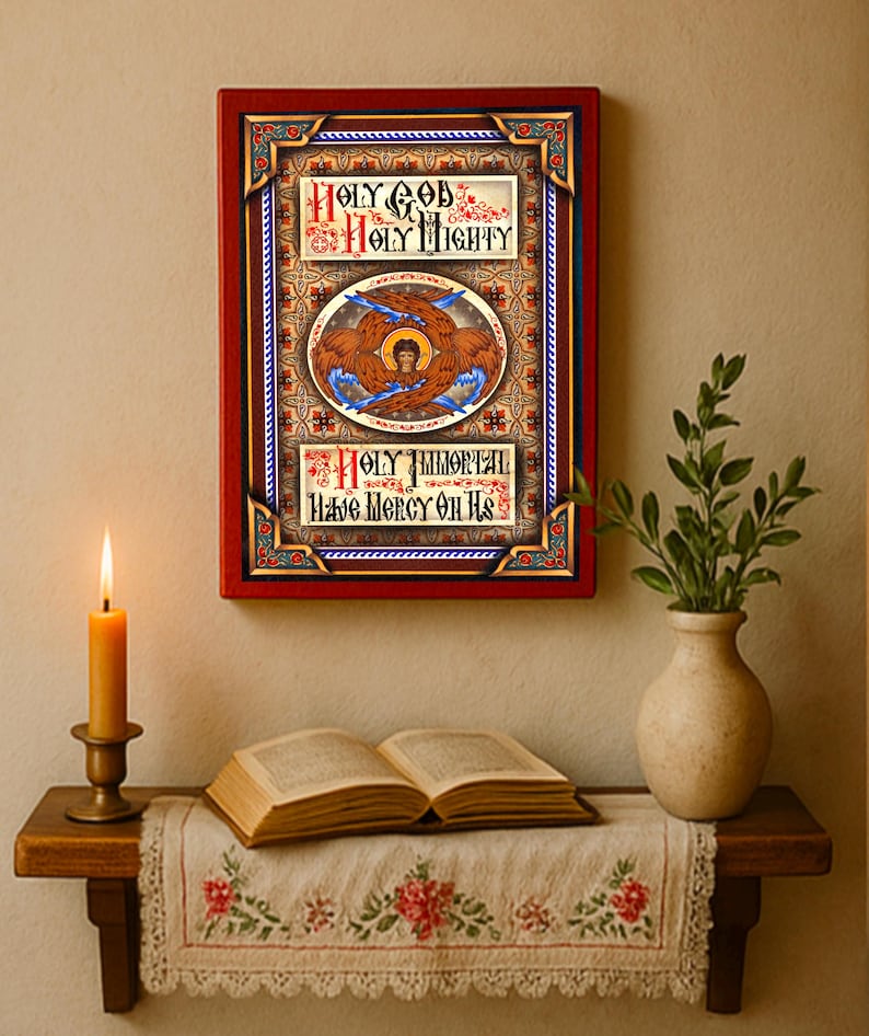 Orthodox Trisagion Prayer Plaque - Etsy