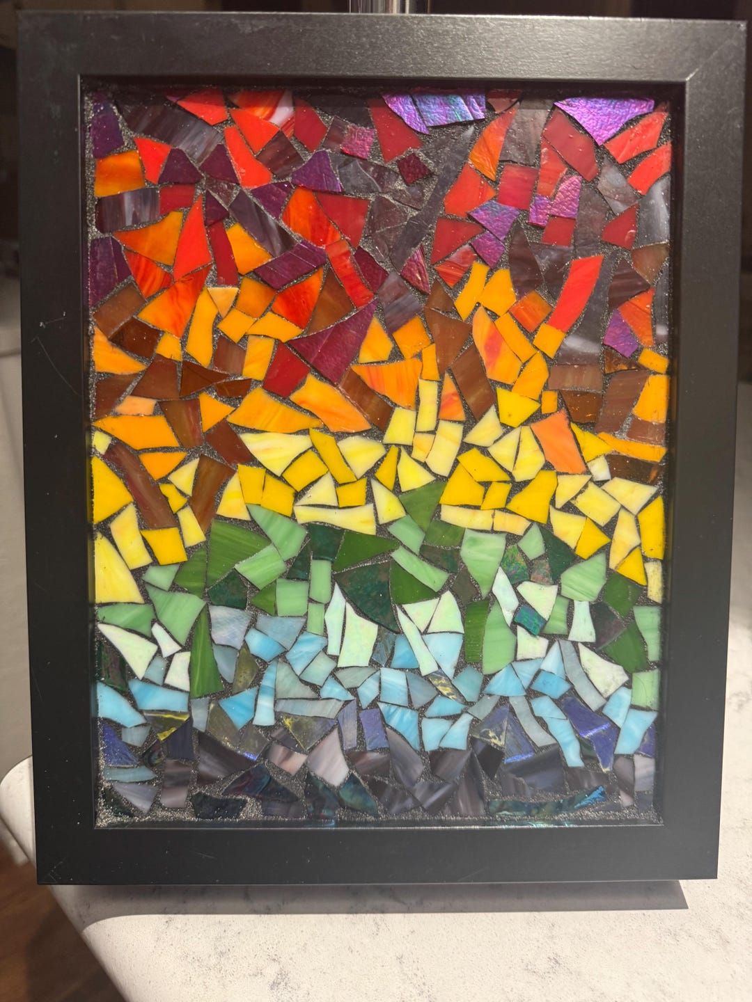 Rainbow Gradient Mosaic Light Box - Etsy