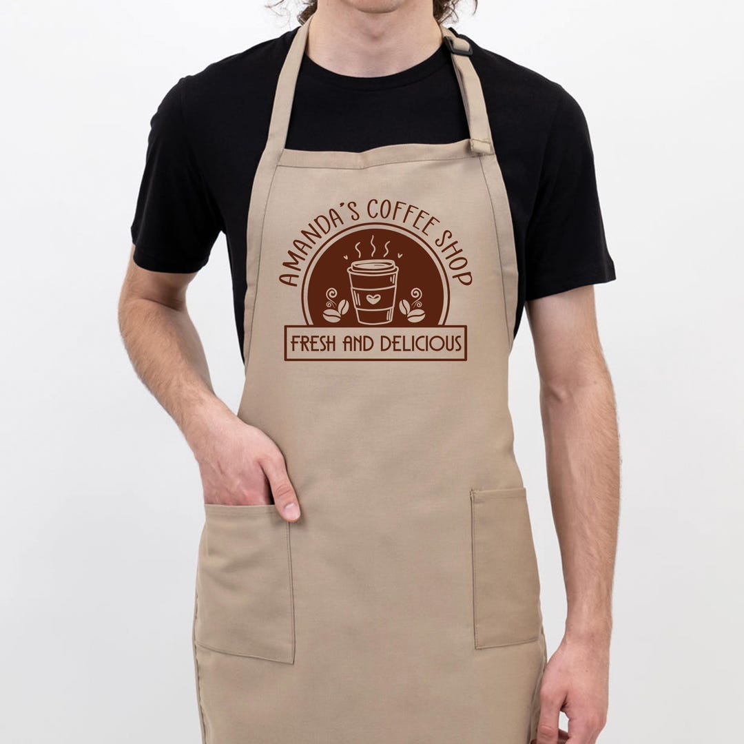 Personalized Name Apron, Barista Custom Name Apron, Starbucks Coffee ...