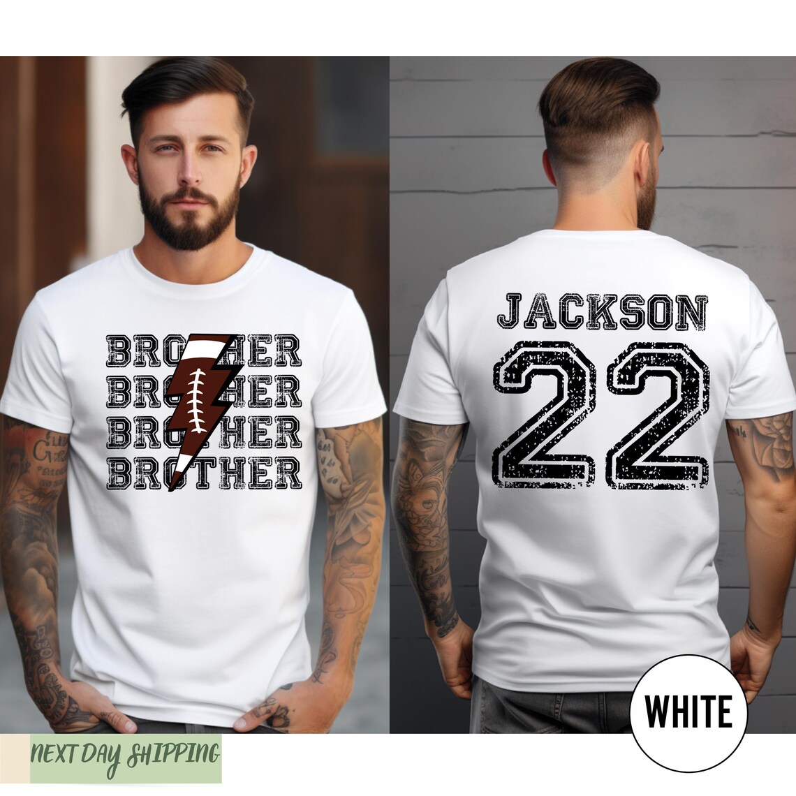 Custom Football Brother Shirt, Football Brother Shirt, Football Shirt ...