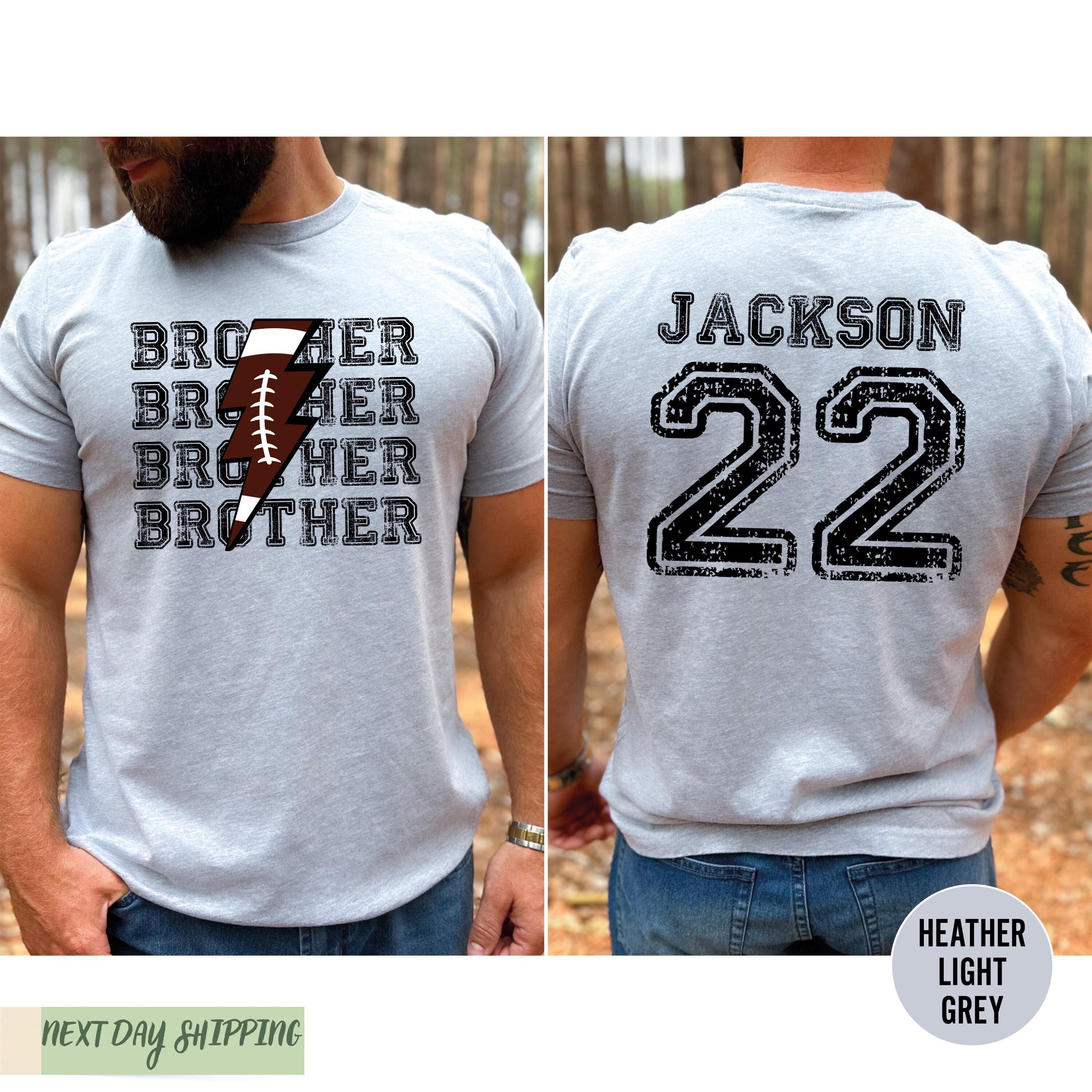 Custom Football Brother Shirt, Football Brother Shirt, Football Shirt ...