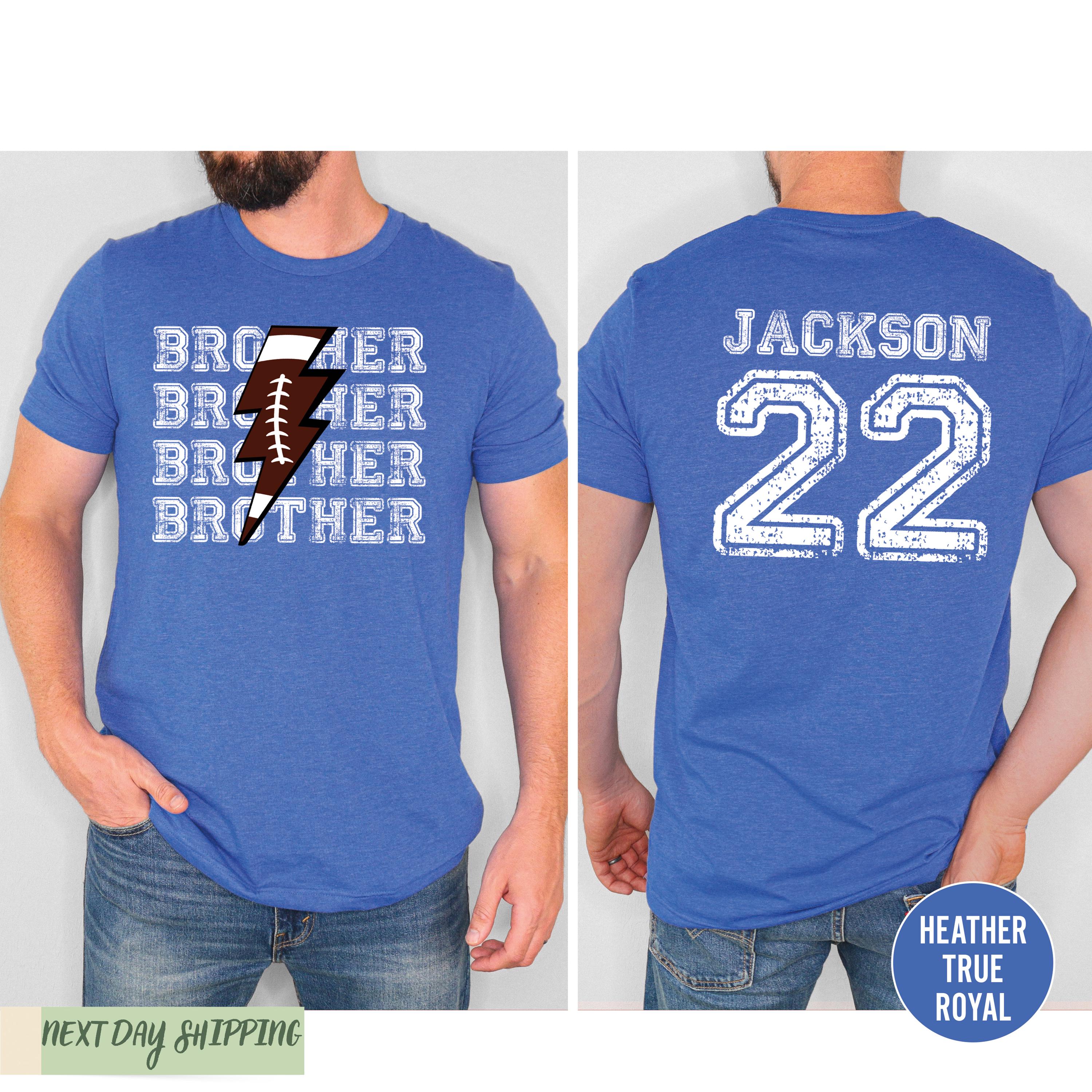 Custom Football Brother Shirt, Football Brother Shirt, Football Shirt ...