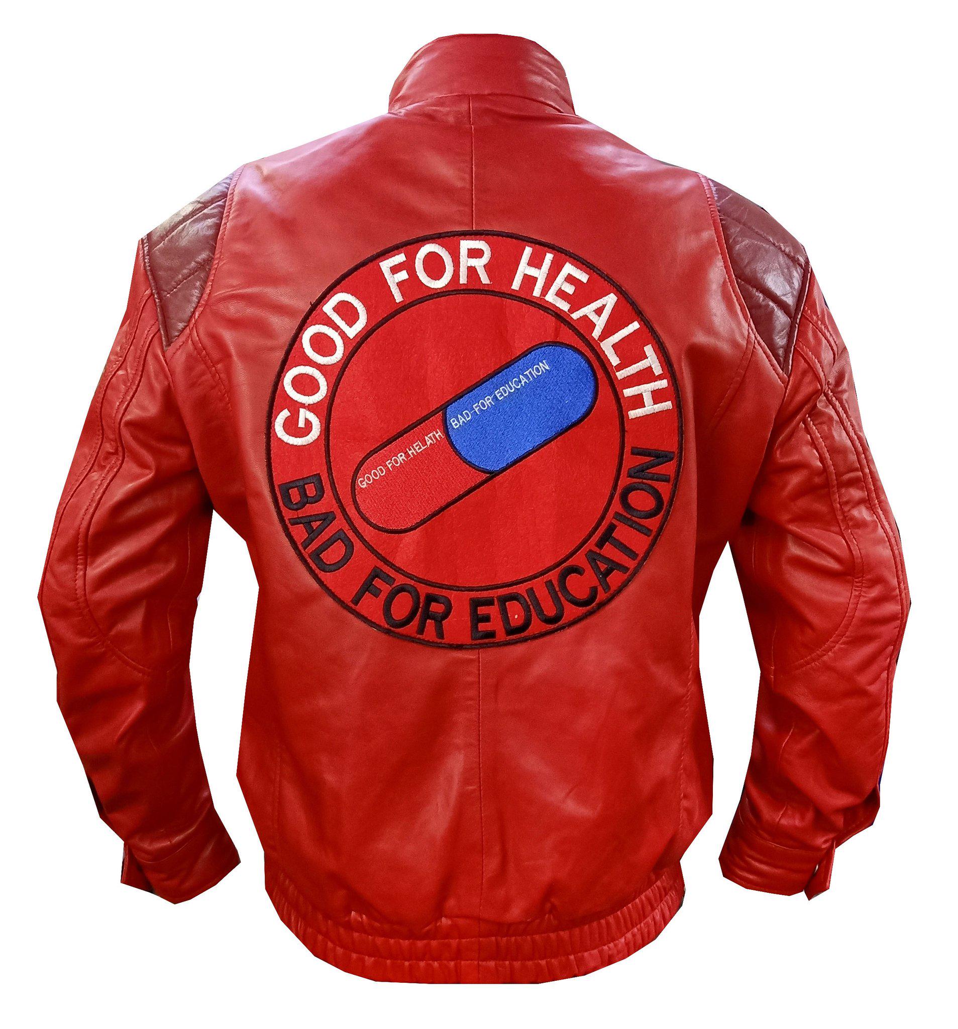 Mens Leather Biker Jacket, Red Café Racer Jacket, Genuine Lambskin ...