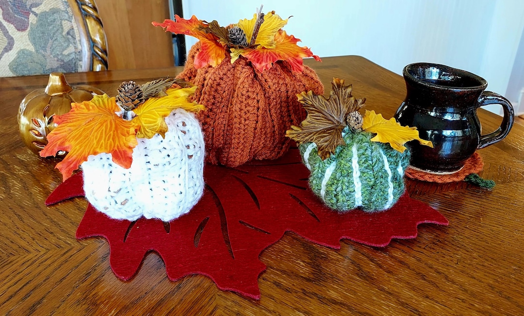 Lumpy Bumpy Pumpkins Stuffed With Potpourri and Accented With Fall ...