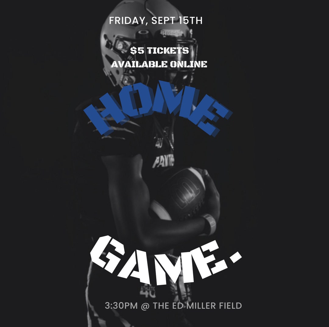 Black Game Day Graphic Template - Etsy