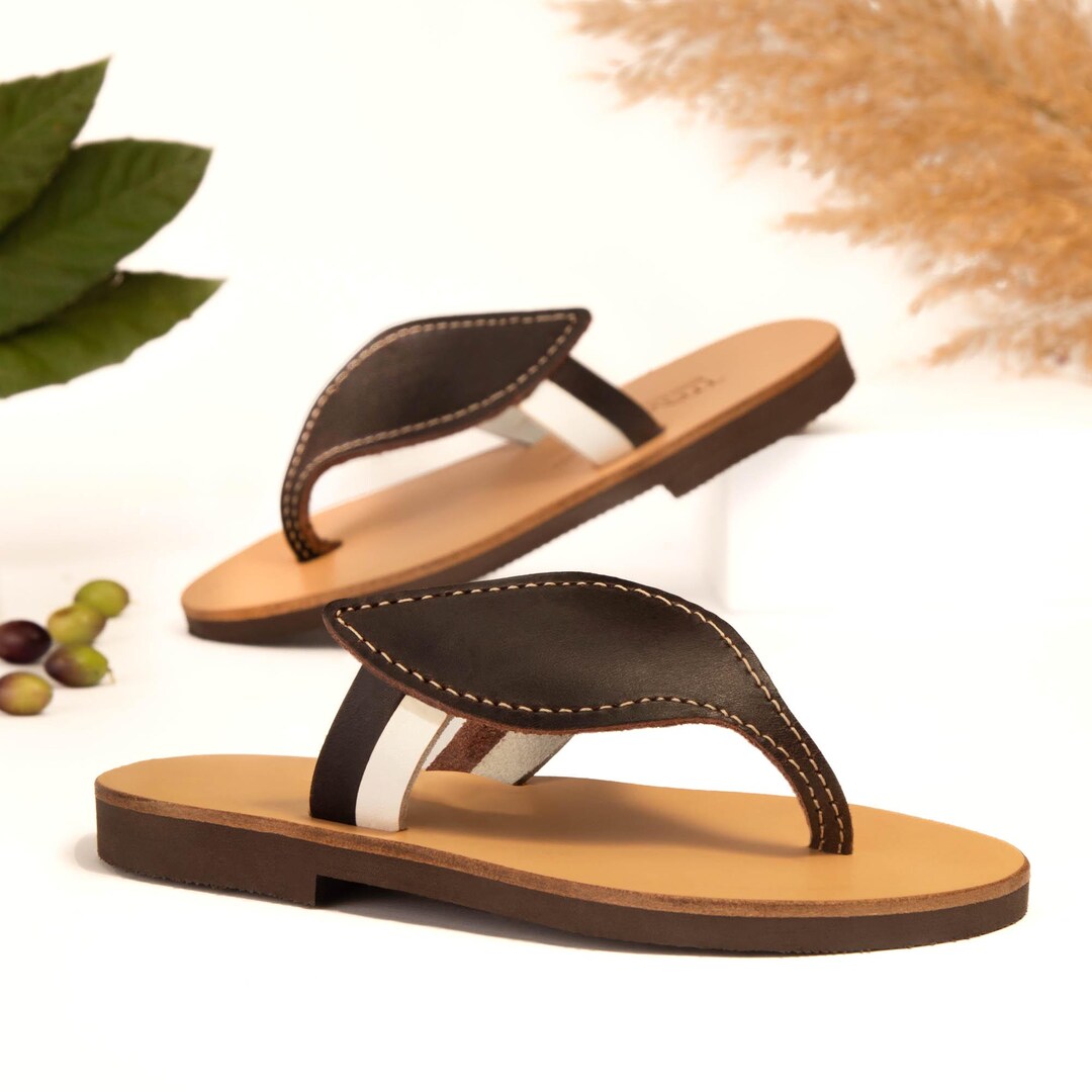 Kid's Leather Thong Flip-flop Sandals With Wingy Design | Lightweight ...