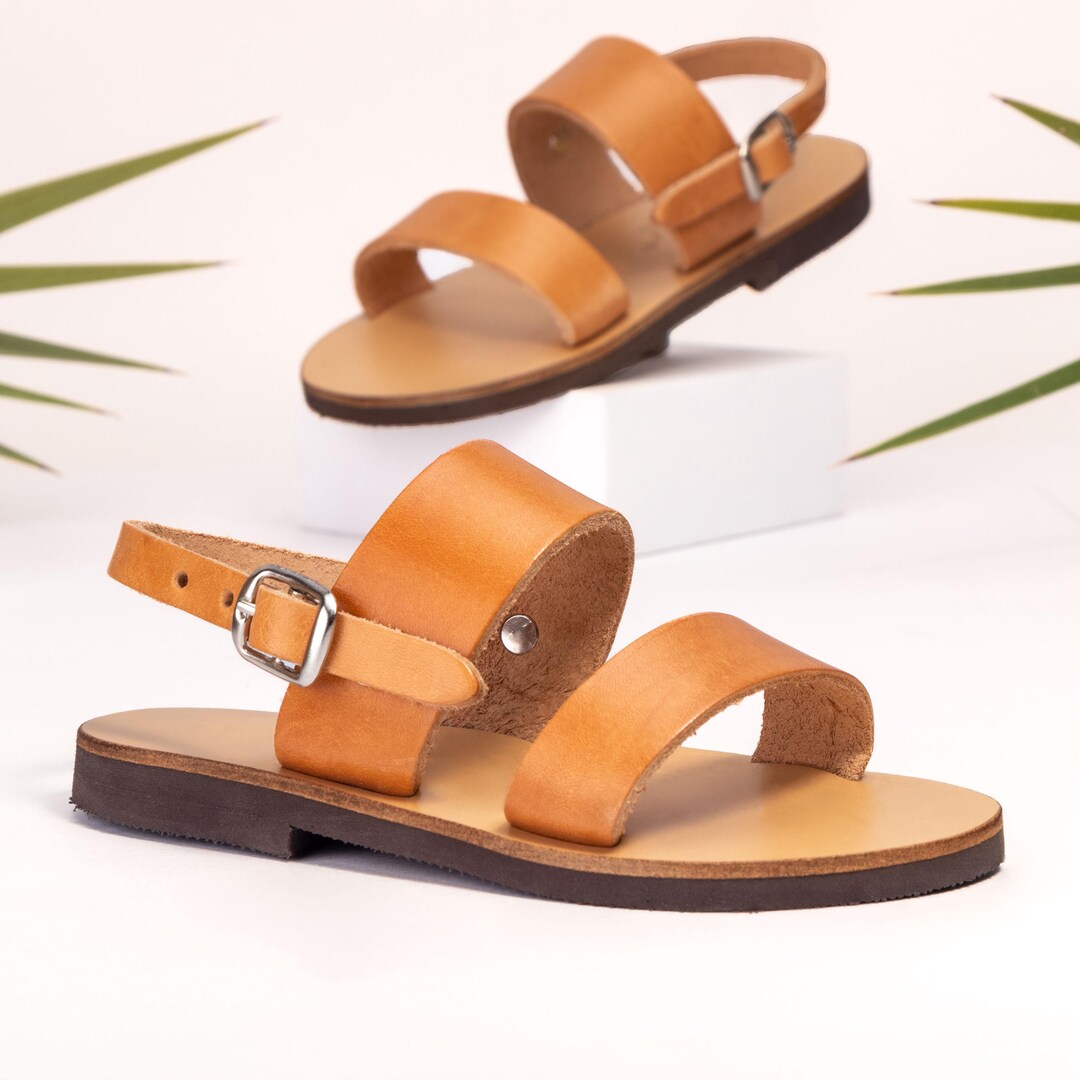 Kid's Leather Rear Strap Sandals | Eco-friendly Lightweight Flexible ...