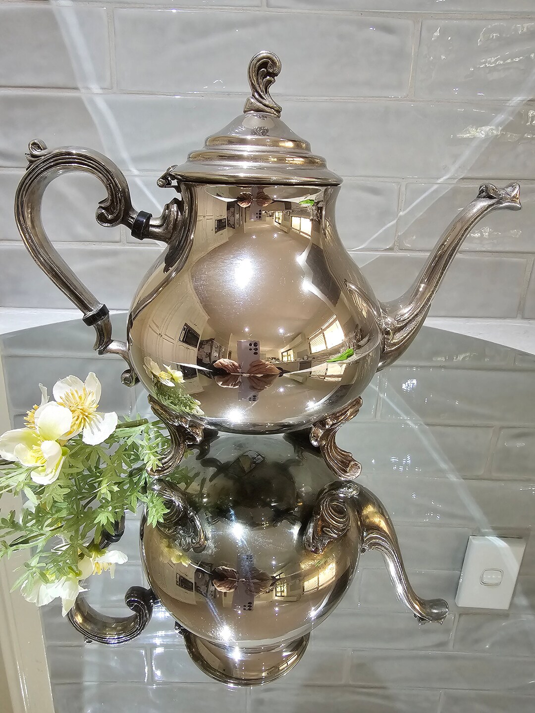 Vintage Ranleigh Silver Plated Ornate Teapot Free Postage and Insurance ...