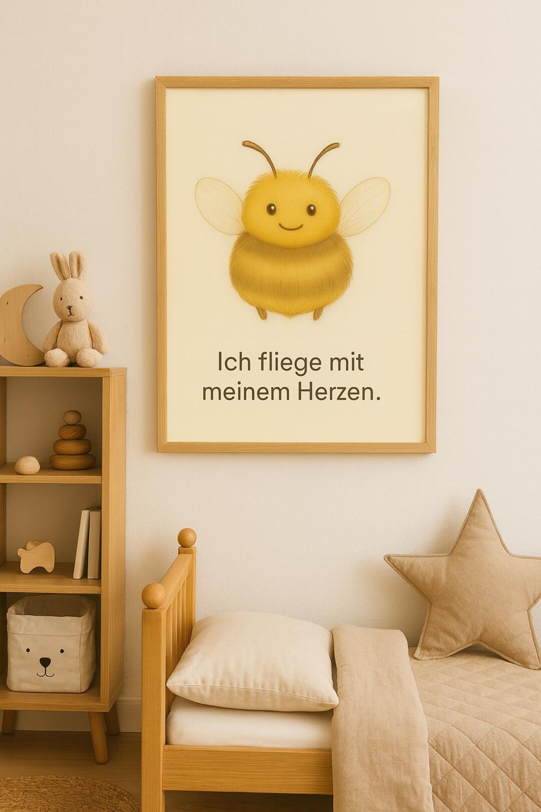 Children's Affirmation Poster "i Fly With My Heart." I Printable Wall ...