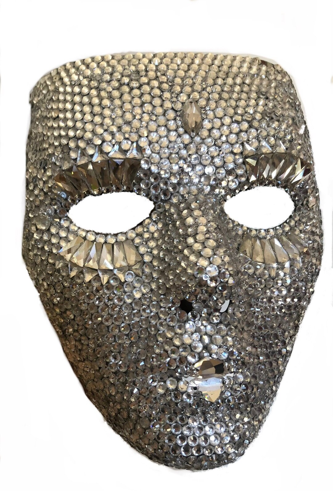 Bedazzled Rhinestone Mask - Etsy