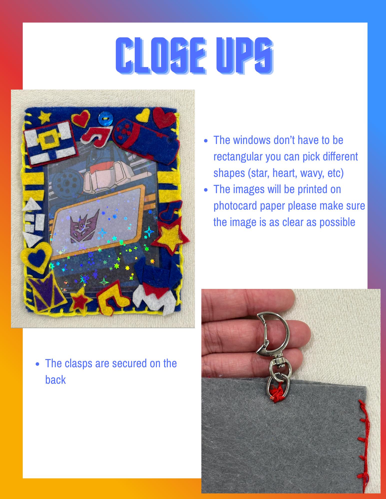 Custom Transformers Felt Photo Card Holders - Etsy