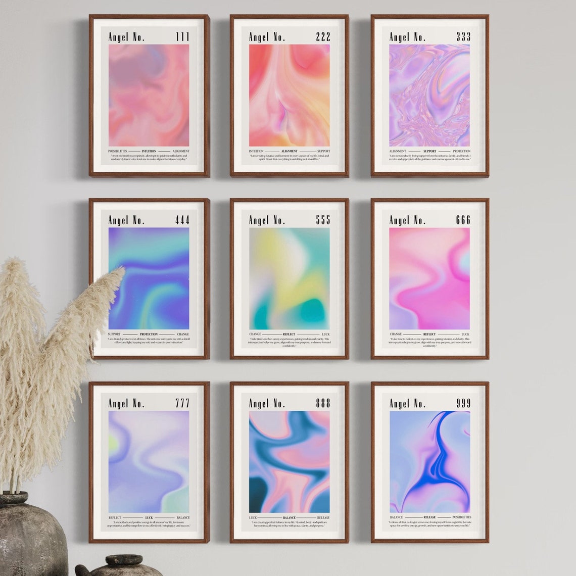 Angel Number 999 Digital Poster Angel Number Print Angel Number Art ...