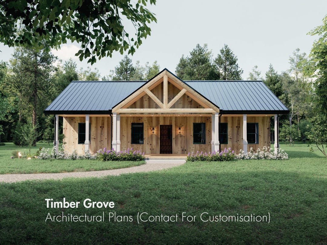 30x50 Barndominium Plans | 4 Bedroom Modern Farmhouse | Scandinavian ...