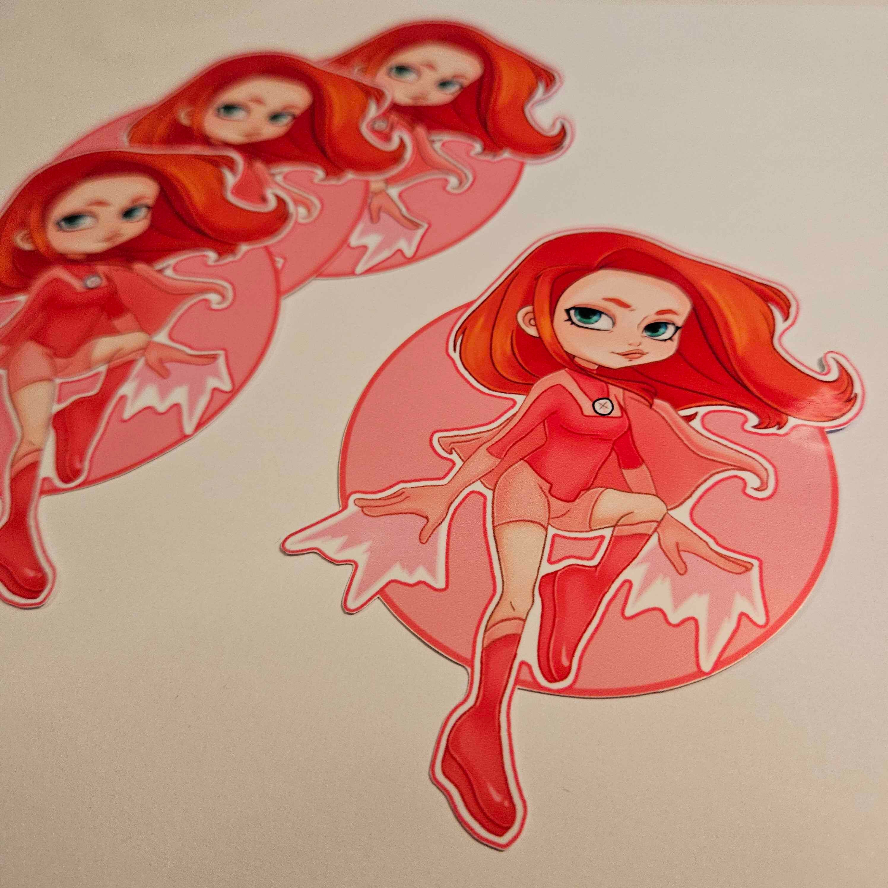 Invincible Atom Eve Chibi Vinyl Sticker - Etsy