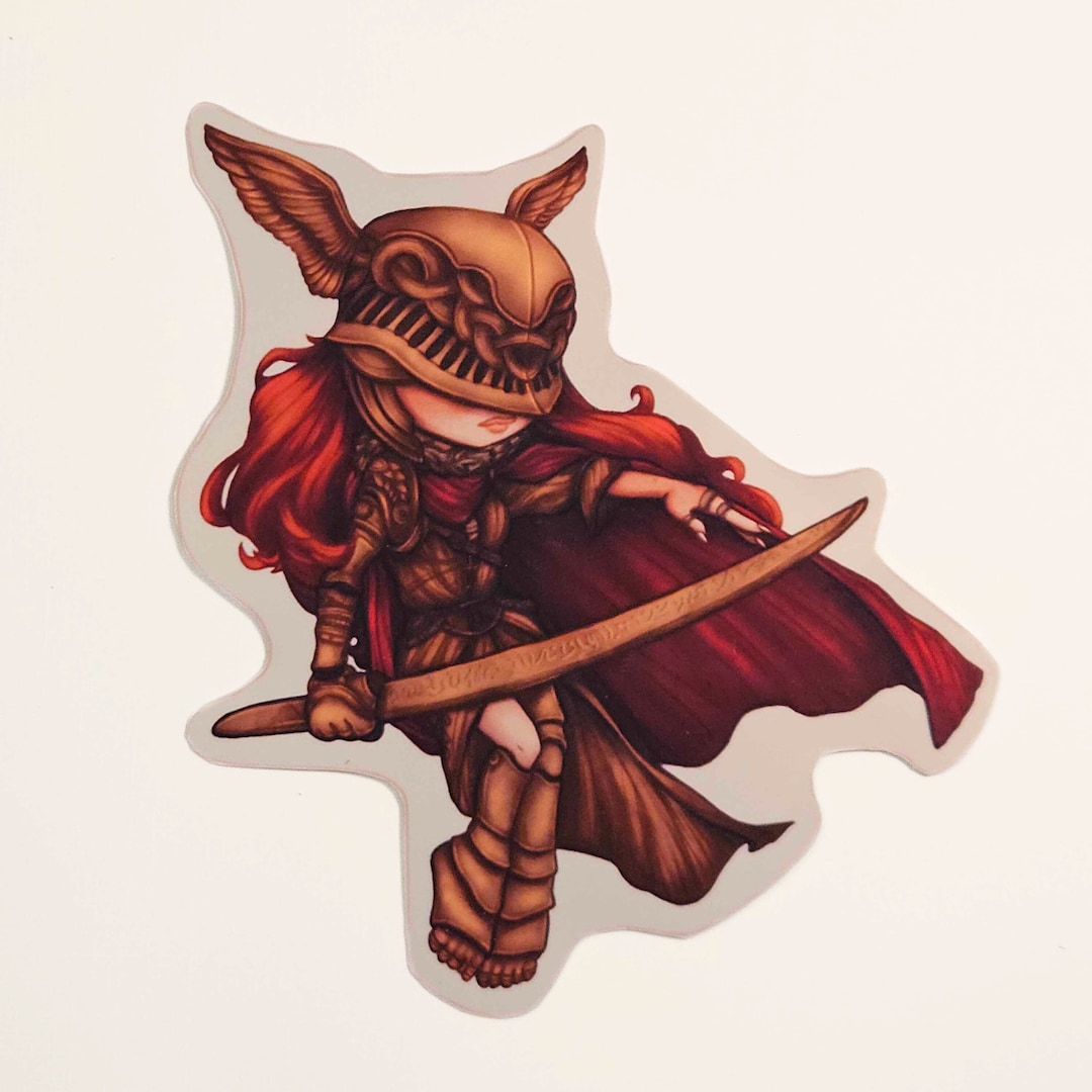 Elden Ring Malenia Chibi Vinyl Sticker - Etsy