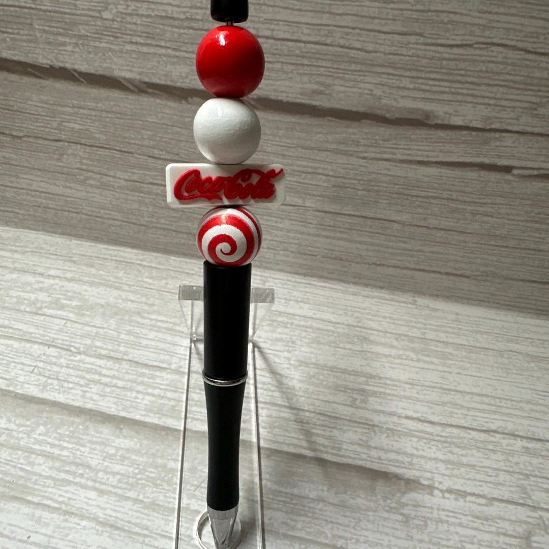 Coca Cola Beaded Pen - Etsy