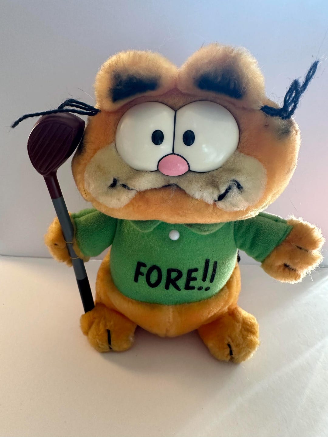 Garfield Plush Toy Playing Golf With Golf Club, Doesn't Have Tags - Etsy
