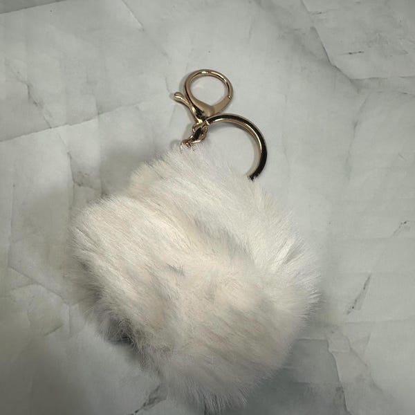 Fur Ball Keychain - Etsy