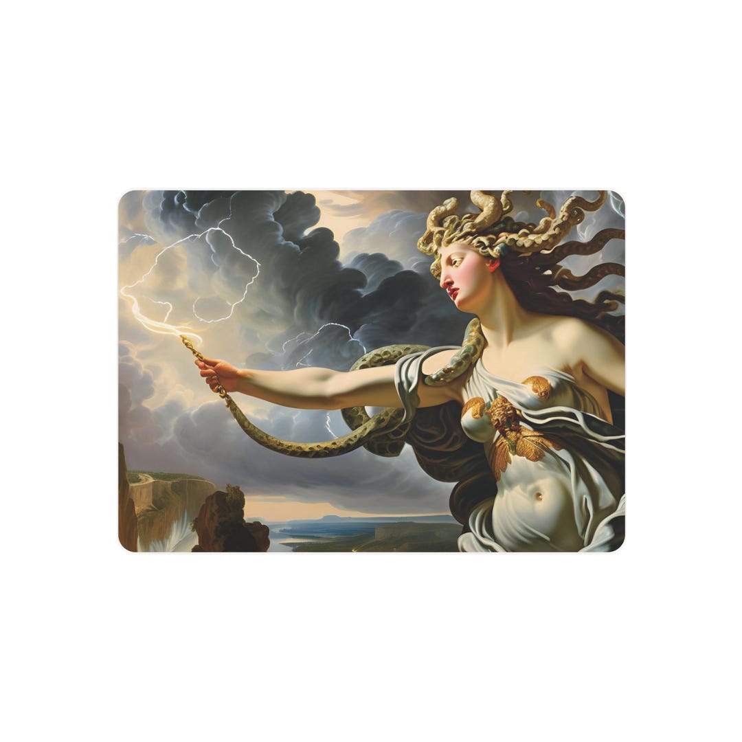 Metal Art Sign, Emblazoned Goddess Medusa - Wall Decor, Greek Mythology ...