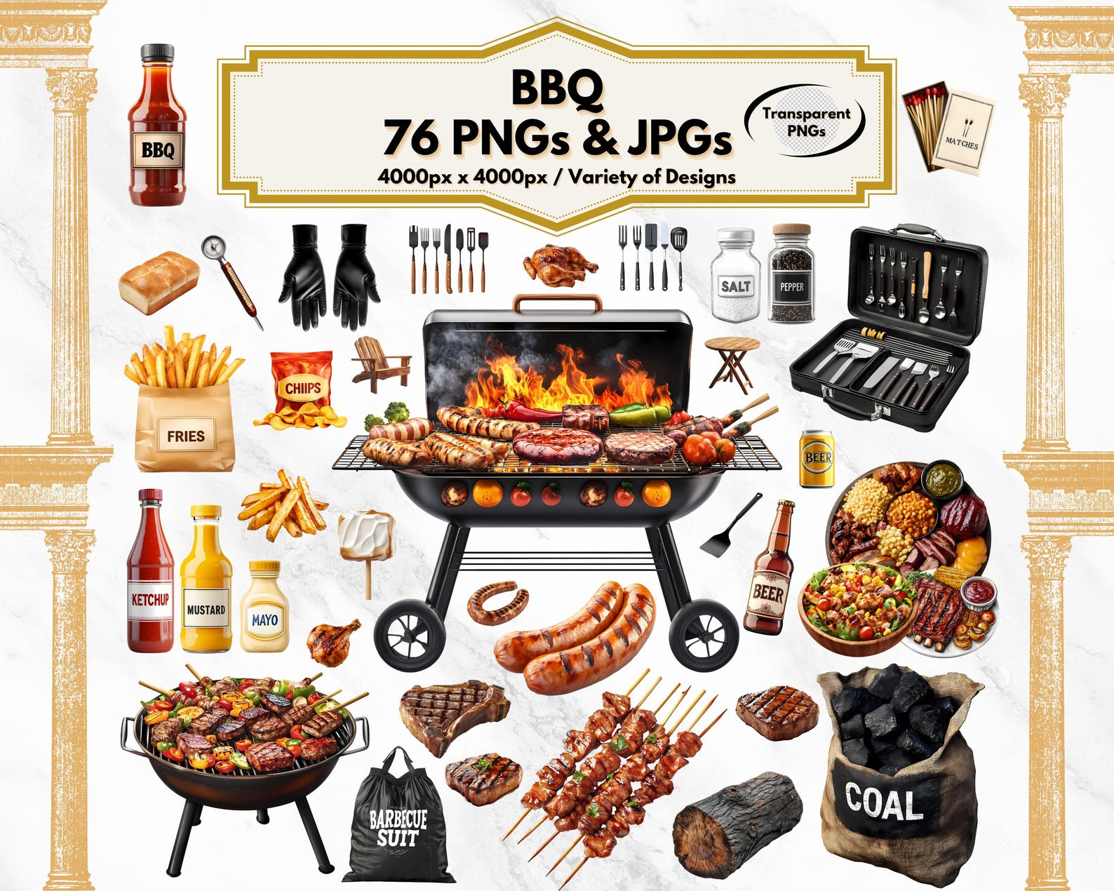 BBQ Clipart, Bbq Png, Bbq Jpg, Barbecue Clipart, Grilling Png, Meat ...