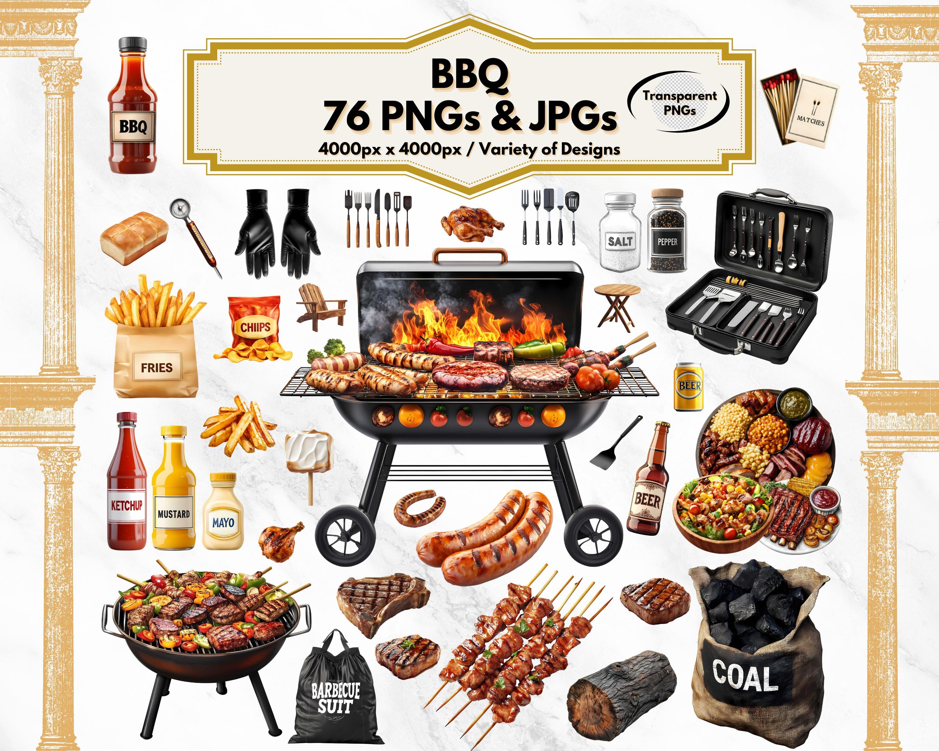 BBQ Clipart, Bbq Png, Bbq Jpg, Barbecue Clipart, Grilling Png, Meat ...