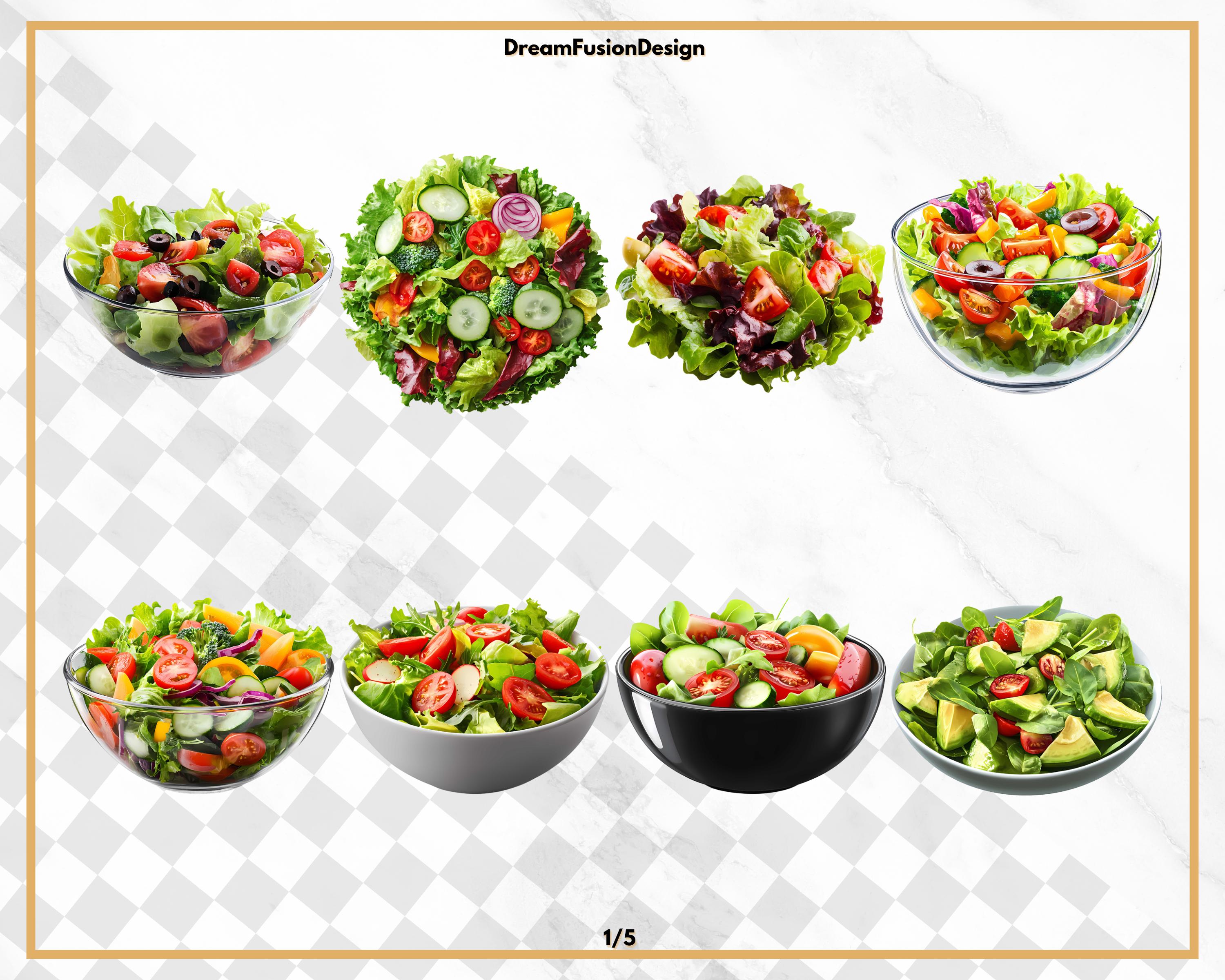 Salad Clipart, Fresh Salad Illustration, Food PNG, Healthy Eating ...