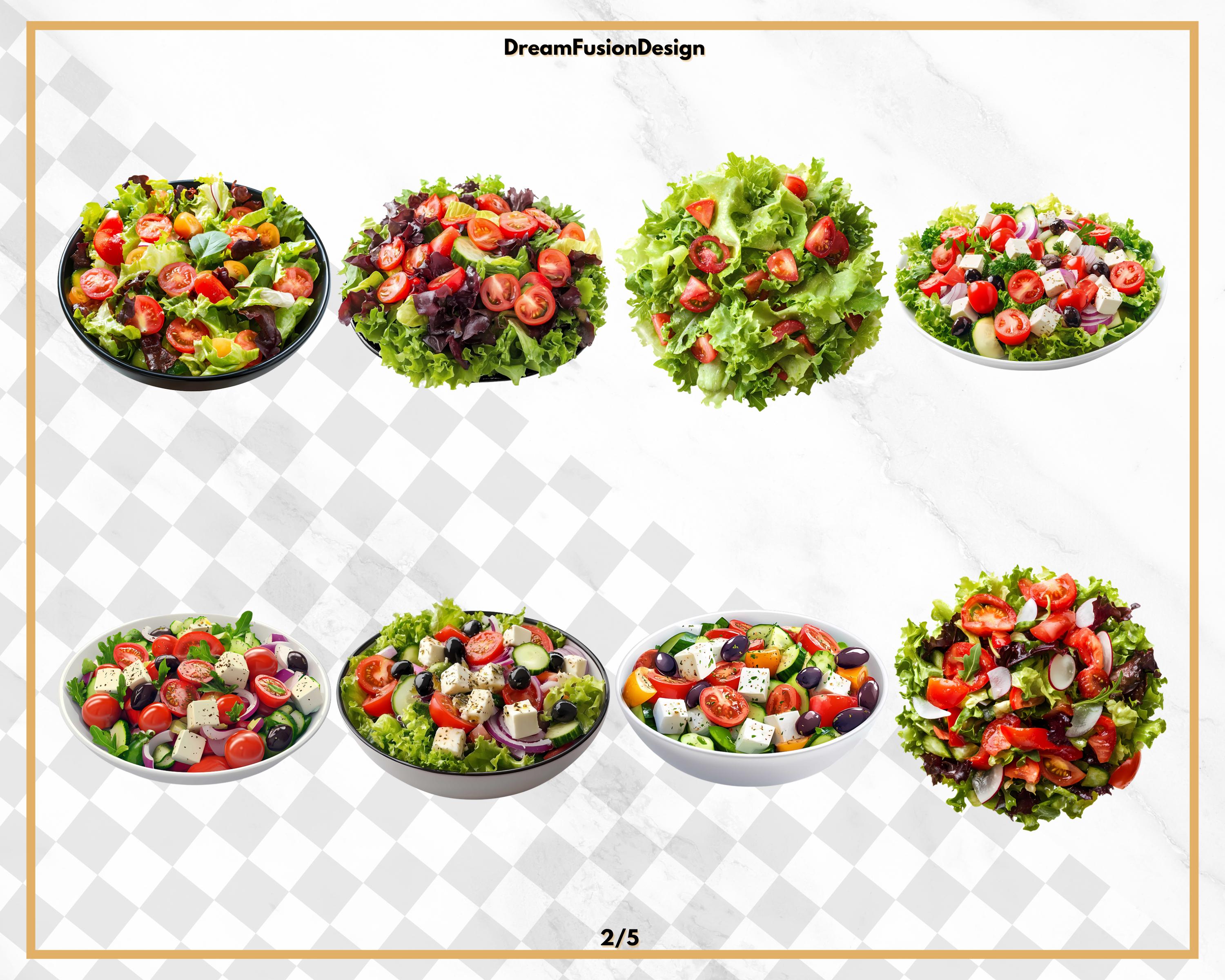 Salad Clipart, Fresh Salad Illustration, Food PNG, Healthy Eating ...