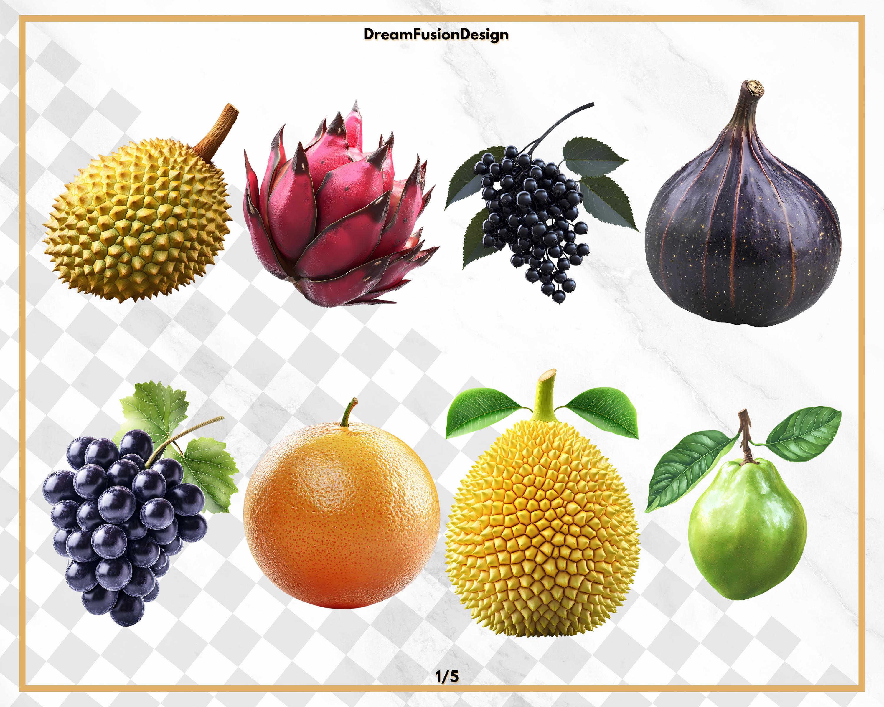 Fruit Clipart, Fruit PNG, Fruit JPG, Tropical Fruit Clipart, Citrus PNG ...